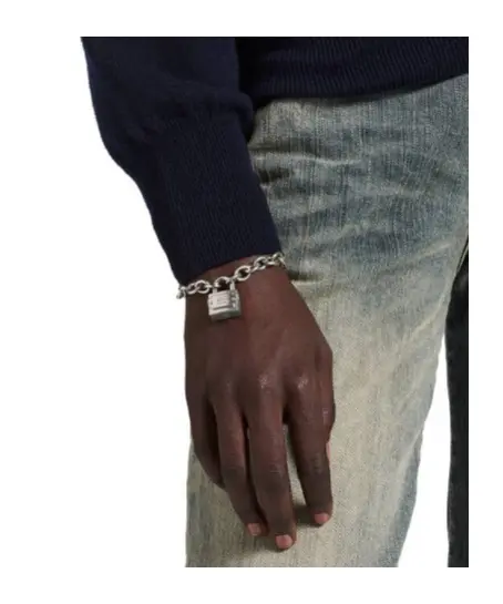 Balenciaga Bb Padlock Bracelet