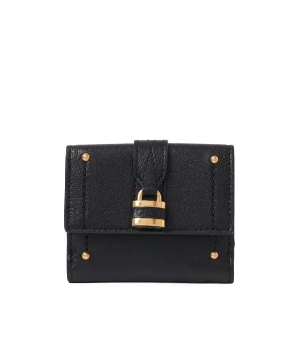 Chloé Mini Paddington Tri-fold Wallet - Black
