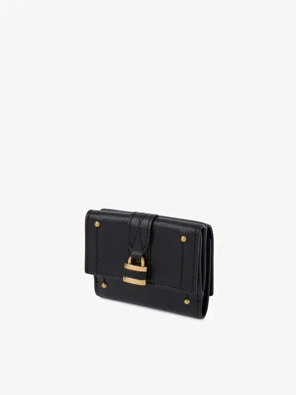 Chloé Mini Paddington Tri-fold Wallet - Black