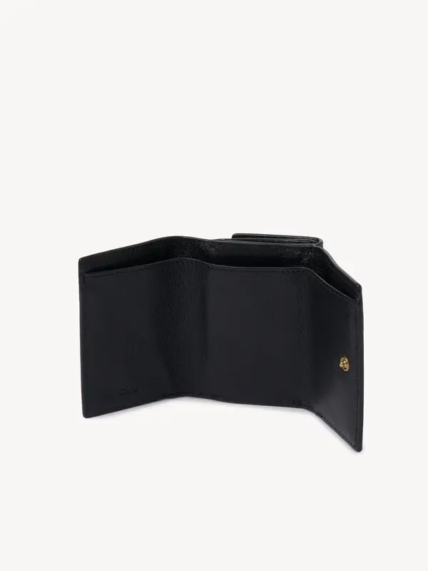 Chloé Mini Paddington Tri-fold Wallet - Black