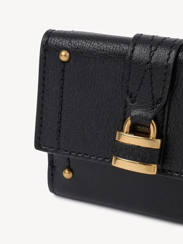 Chloé Mini Paddington Tri-fold Wallet - Black