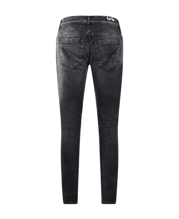 DONDUP George Distressed Skinny Jeans - Black