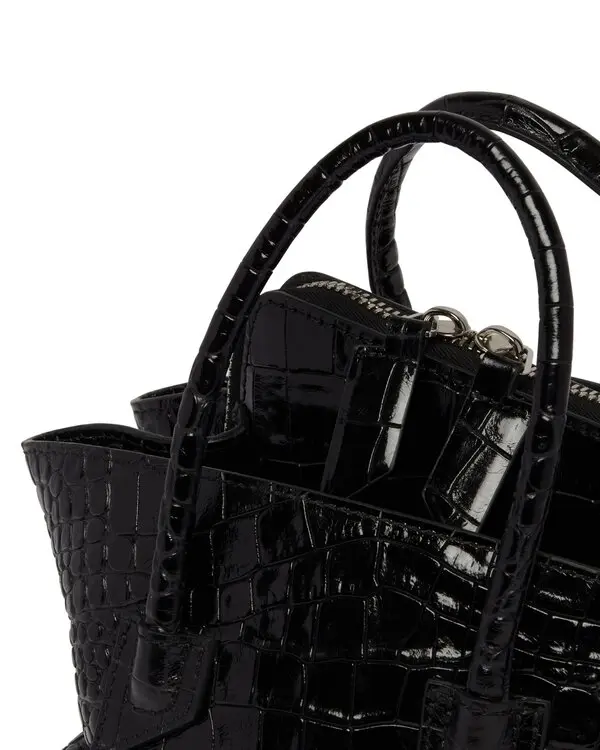 Attico La Passeggiata Mini Top Handle Bag - Black