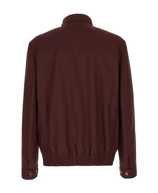 Brunello Cucinelli Long Sleeve Zip Jacket - Red