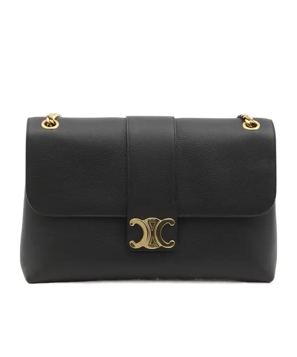 Celine Large Victoire Bag In Supple Grained Calfskin