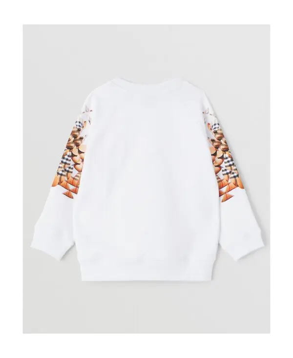 Burberry Thomas Bear Print Sweatshirt - White