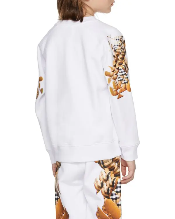 Burberry Thomas Bear Print Sweatshirt - White