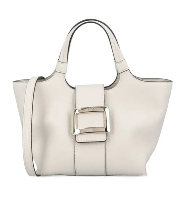 ROGER VIVIER Buckled Tote Bag - White