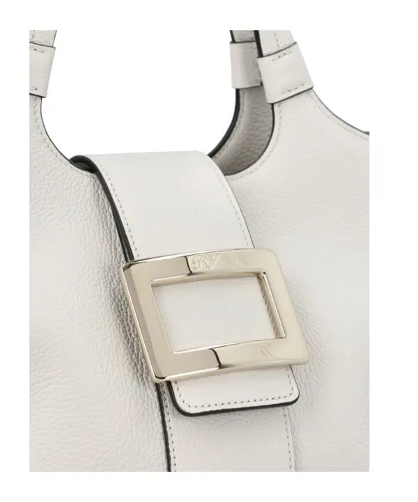 ROGER VIVIER Buckled Tote Bag - White