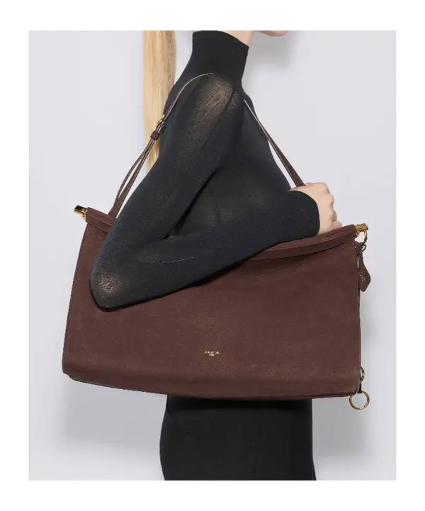 Alaïa East West Large Bag - Dark Brown