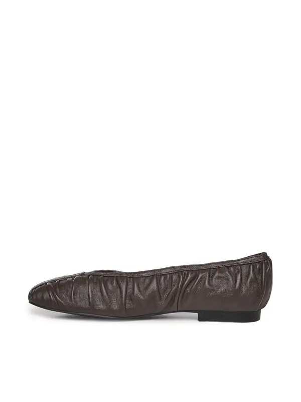 BIBI LOU Rigel Leather Ballet Flats - Brown