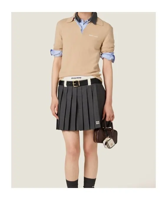 Miu Miu Cashmere Polo Sweater - No