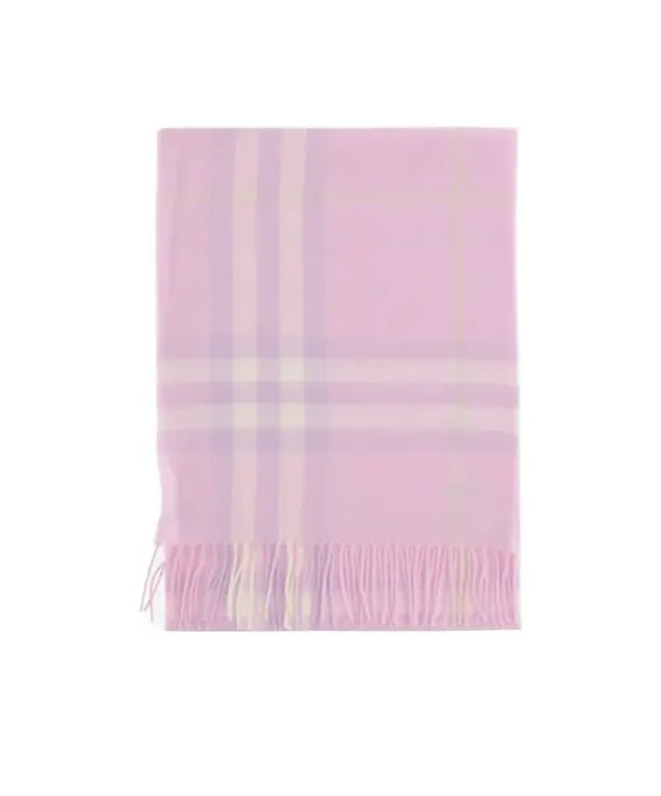 Burberry Check Cashmere Scarf - Pink