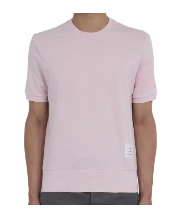 Thom Browne Jersey 4-bar T-shirt - Light Pink