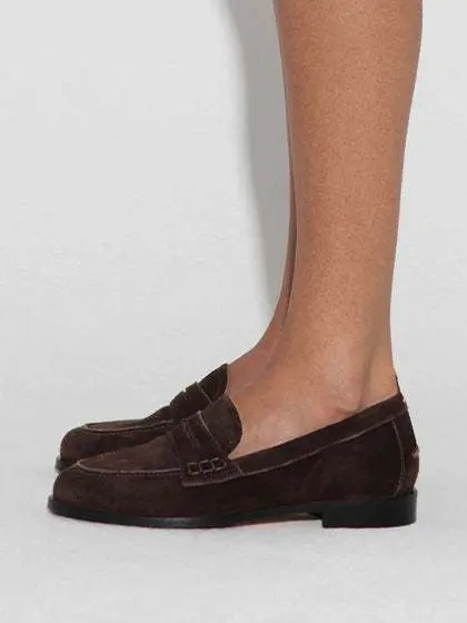 AeydĒ Oscar Loafers - Mocha Suede