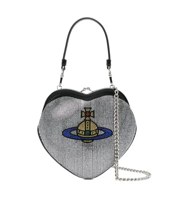 VIVIENNE WESTWOOD Belle Heart Frame Purse - Gray