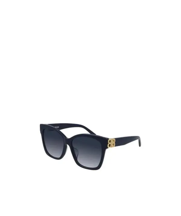 Balenciaga Monogram Temple Sunglasses - Blue