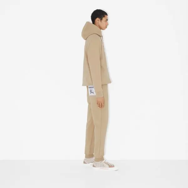 Burberry Logo Patch Drawstring Hoodie