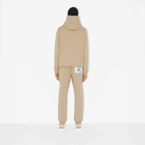 Burberry Logo Patch Drawstring Hoodie
