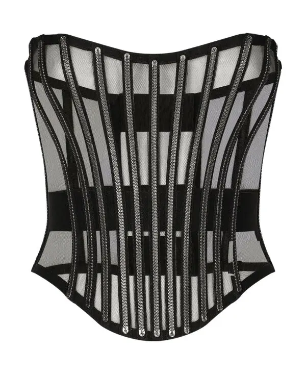 Dolce & Gabbana Boned Bodice Belt - Black