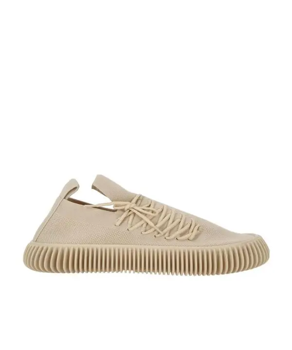 Bottega Veneta Ripple Tech Knit Sneakers - Nude