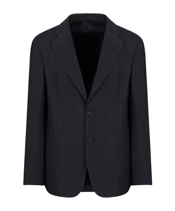 Giorgio Armani Single-breasted Blazer - Blue Night Sky