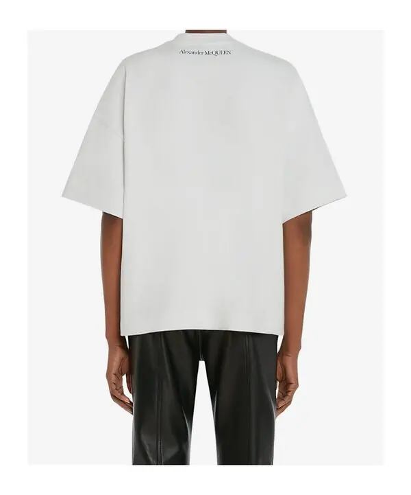 Alexander McQueen Crew Neck T-shirt With Floral Print