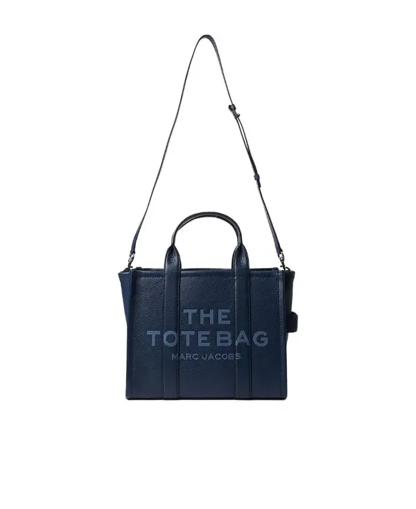 Marc Jacobs Tote Logo Debossed Medium Tote Bag - Black