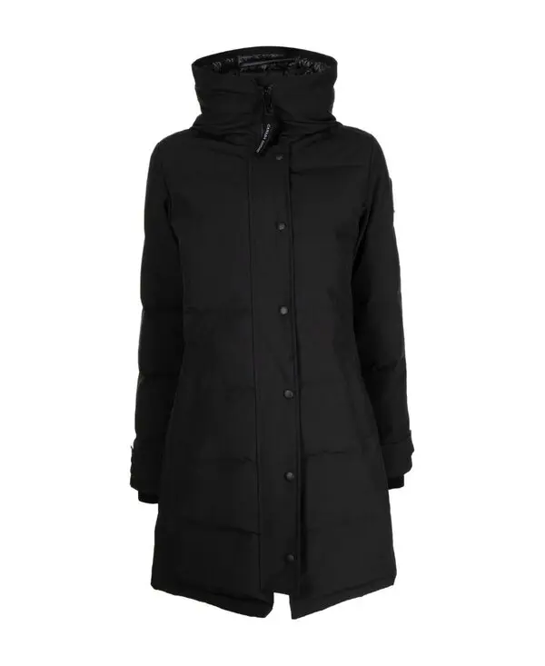 Canada Goose Shelburne Parka With Logo Patch - Black