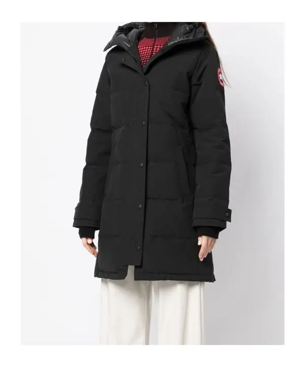 Canada Goose Shelburne Parka With Logo Patch - Black
