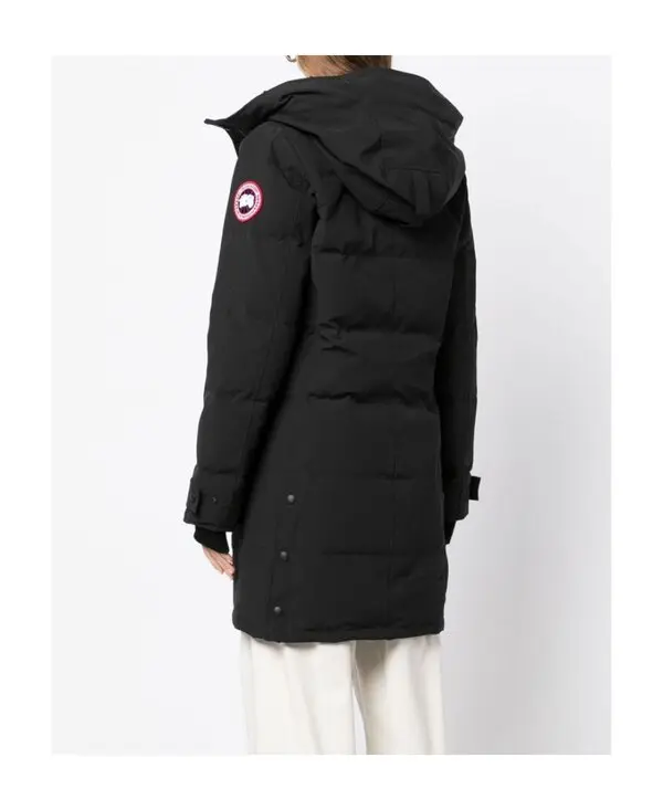 Canada Goose Shelburne Parka With Logo Patch - Black