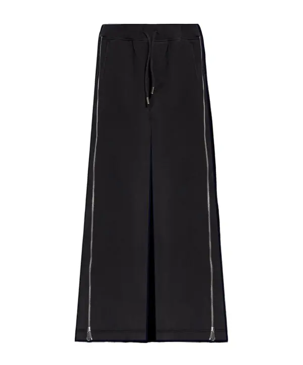 Dsquared2 Zip Detailed Wide-leg Pants - Black