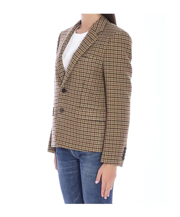 Celine Campbell Jacket In Checked Wool