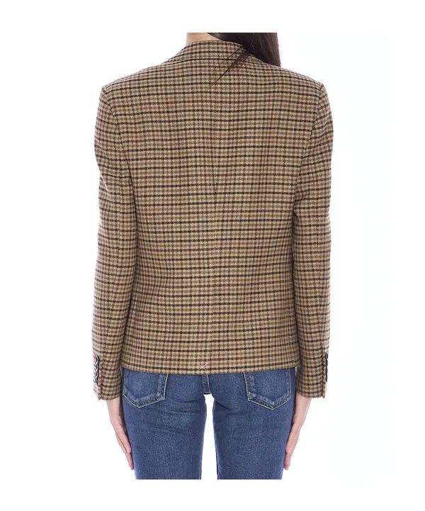 Celine Campbell Jacket In Checked Wool