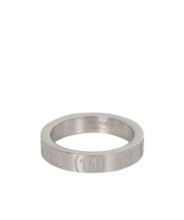 MAISON MARGIELA Engraved Numerical Ring - Silver