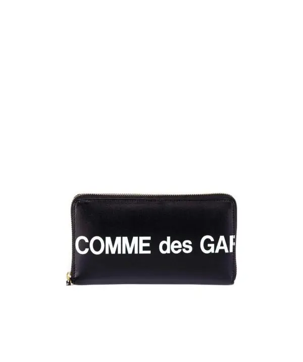 Comme Des Garçons Huge Logo Wallet - Black