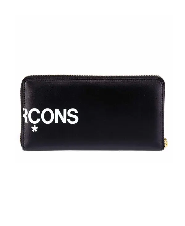 Comme Des Garçons Zip Around Logo Wallet