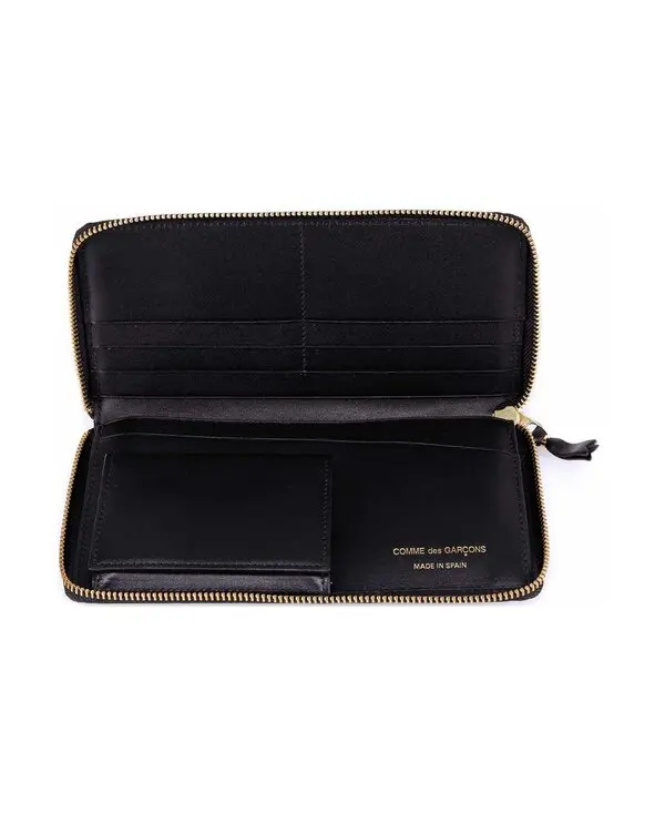 Comme Des Garçons Zip Around Logo Wallet