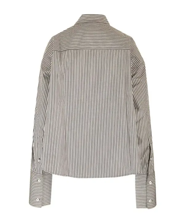 AMI Paris Striped Long-sleeve Shirt