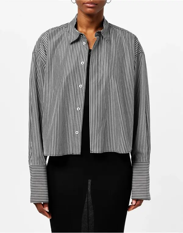 AMI Paris Striped Long-sleeve Shirt