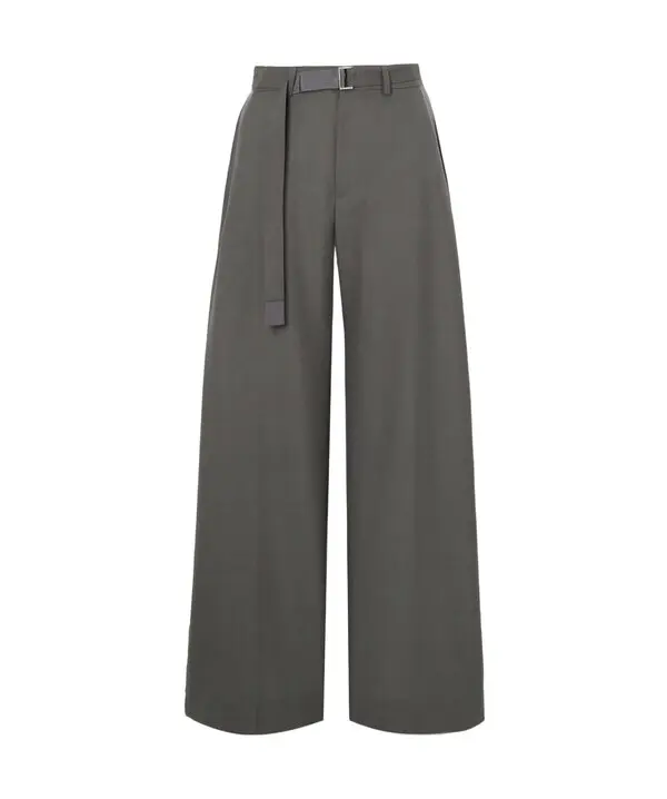Sacai Belted Wide-leg Trousers