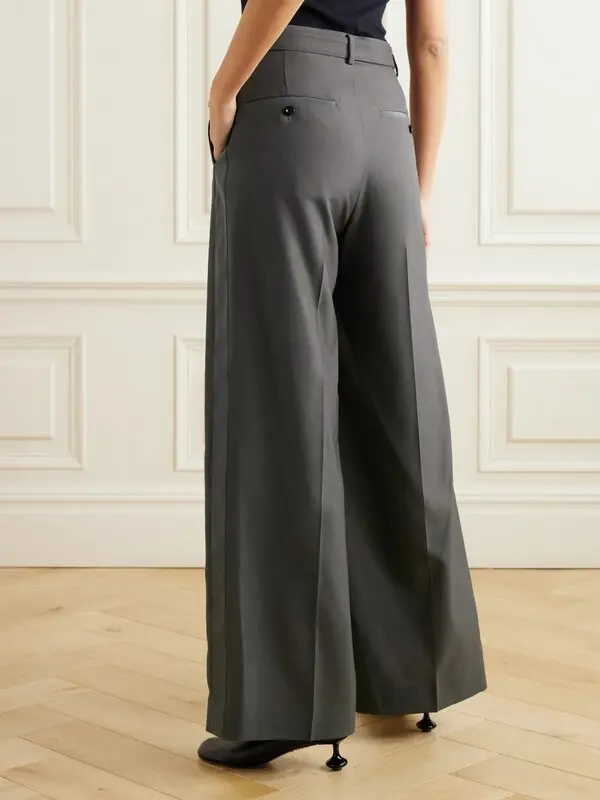 Sacai Belted Wide-leg Trousers