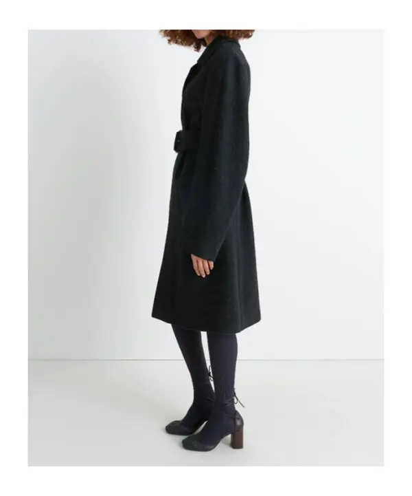 LEMAIRE Belted Tailored Coat - Black