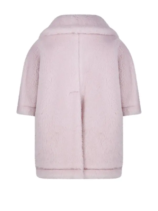 Max Mara Teddy-texture Buttoned Cape