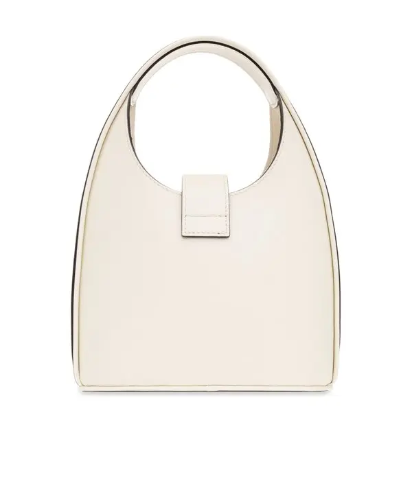 FERRAGAMO Gancini Buckle Mini Hobo Bag - White