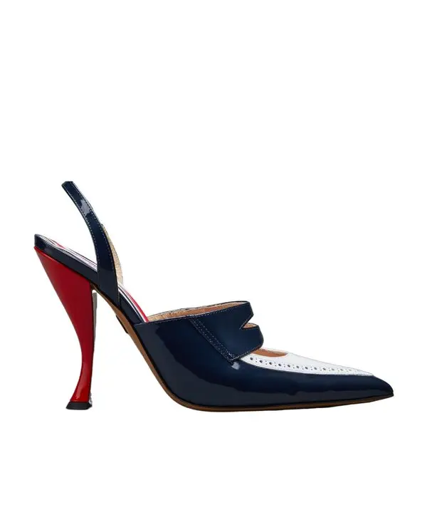 Thom Browne Curved-heel 120mm Leather Pumps - Black