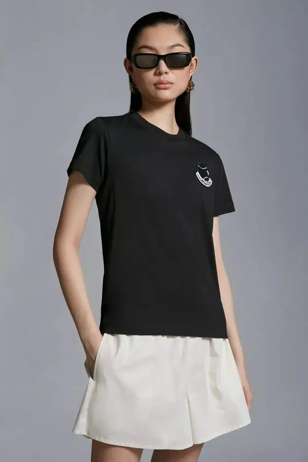 Moncler Tennis Logo Patch T-shirt