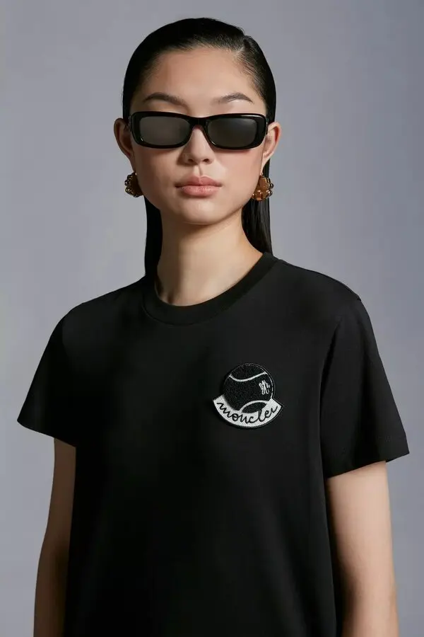 Moncler Tennis Logo Patch T-shirt