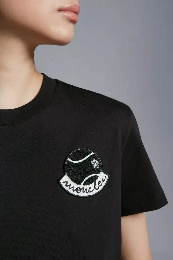 Moncler Tennis Logo Patch T-shirt