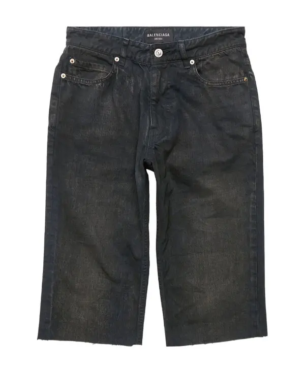 Balenciaga Distressed Denim Shorts